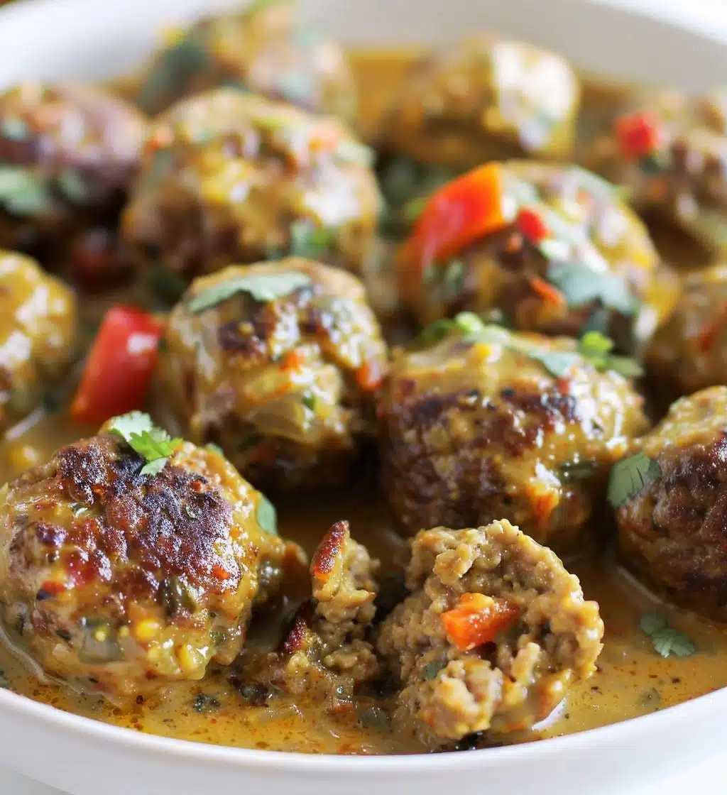 Jerk Meatballs in Coconut Curry for a Flavorful Delight