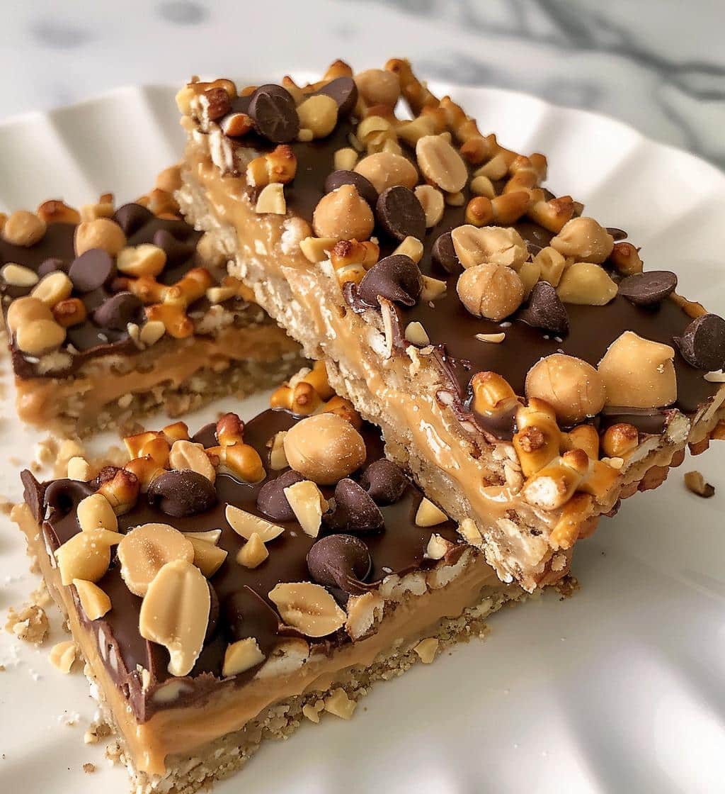 Magic Bars (Pretzel Peanut Butter) - 7 Sweet Perfections