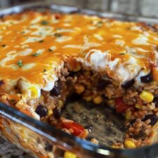Mexican White Trash Casserole: 7 Comforting Layers of Yum