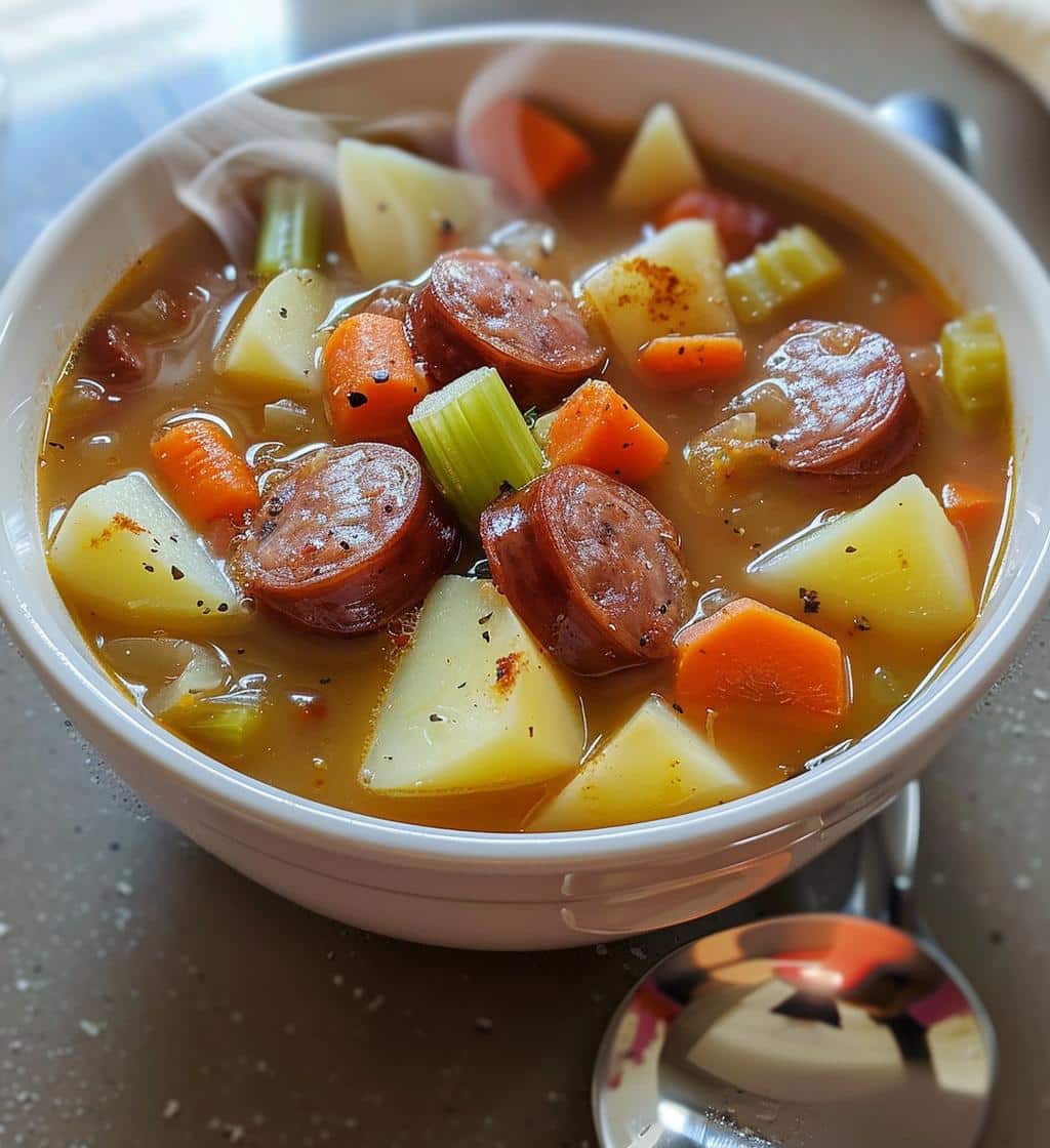 Crockpot Potato Sausage Soup: 7 Comforting Spoonfuls